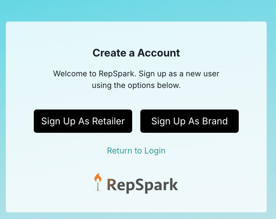 How to register on RepSpark