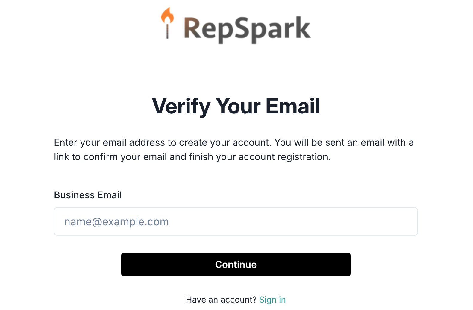 How to register on RepSpark